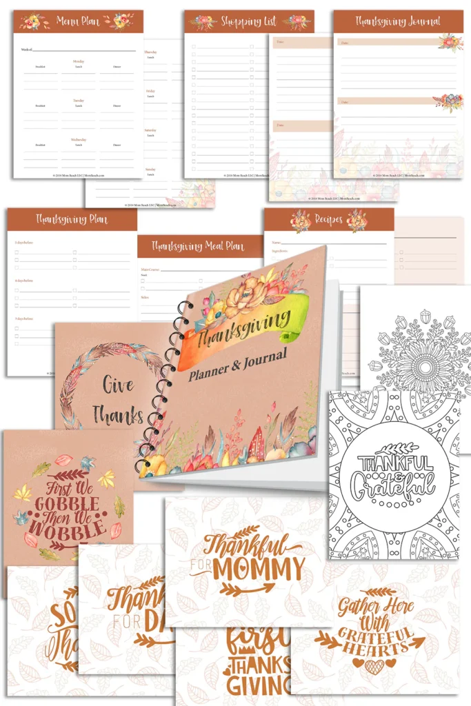 PLR Thanksgiving Planner and Journal - Zesty Limes