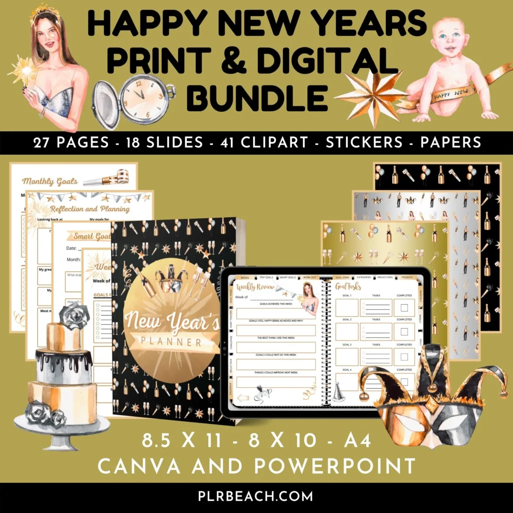 Happy New Year's Print and Digital Bundle - Zesty Limes