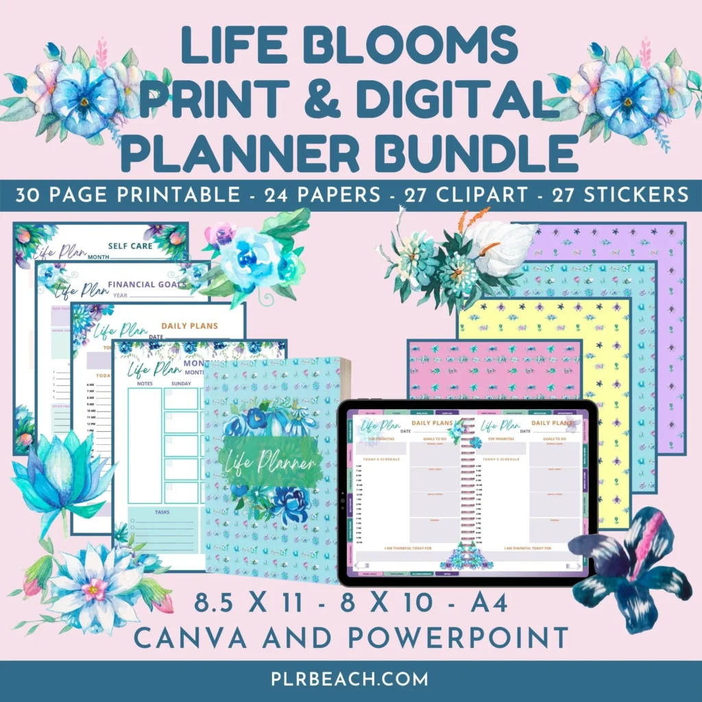 Life Blooms Print and Digital Planner Bundle - Zesty Limes